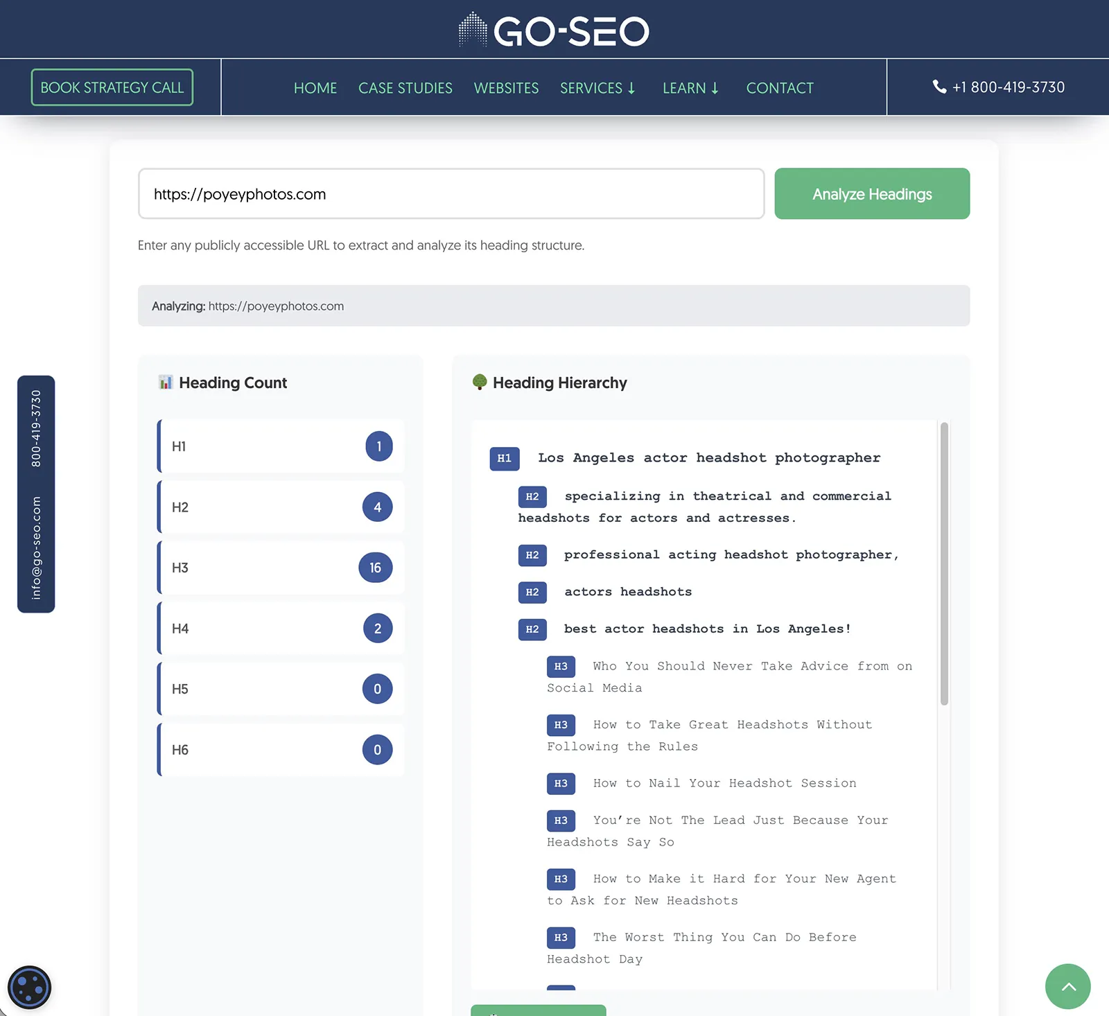 Free Heading Tag Analyzer - SEO Tool to Check H1, H2, H3 Structure
